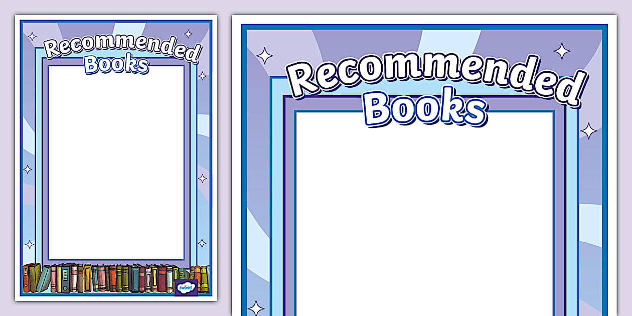 Recommended Reads Display Poster (teacher made) - Twinkl