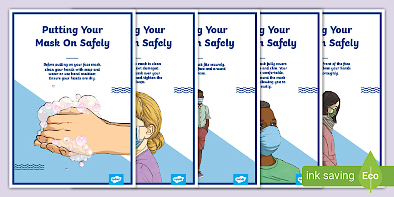 Using Face Masks Safely NZ Display Posters (Years 4-8)