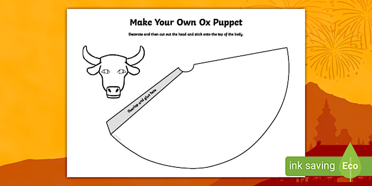 Make Your Own Ox Puppet (Chinese New Year) (teacher made)