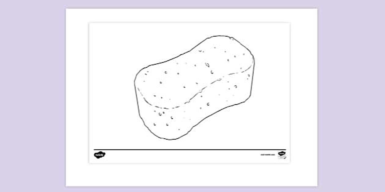 Sponges Colouring Sheet | Colouring Sheets (teacher made)