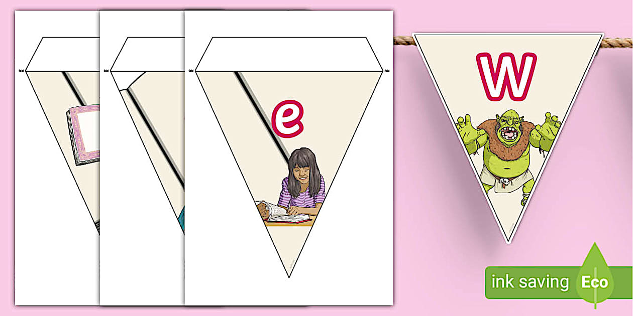 Welcome to the Library Bunting (teacher made) - Twinkl