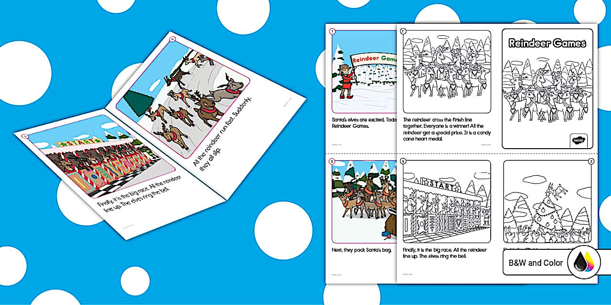 Reindeer Games Emergent Reader | Christmas | Twinkl USA