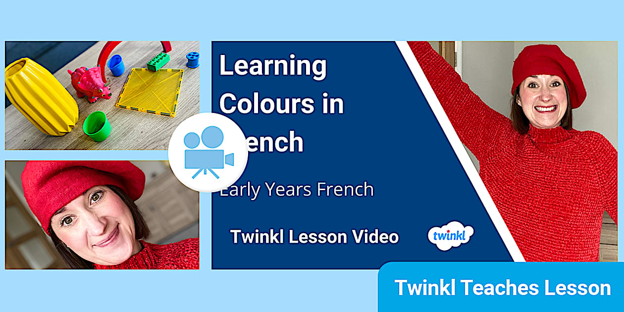 👉 Learning Colours in French Video Lesson | EYFS Languages
