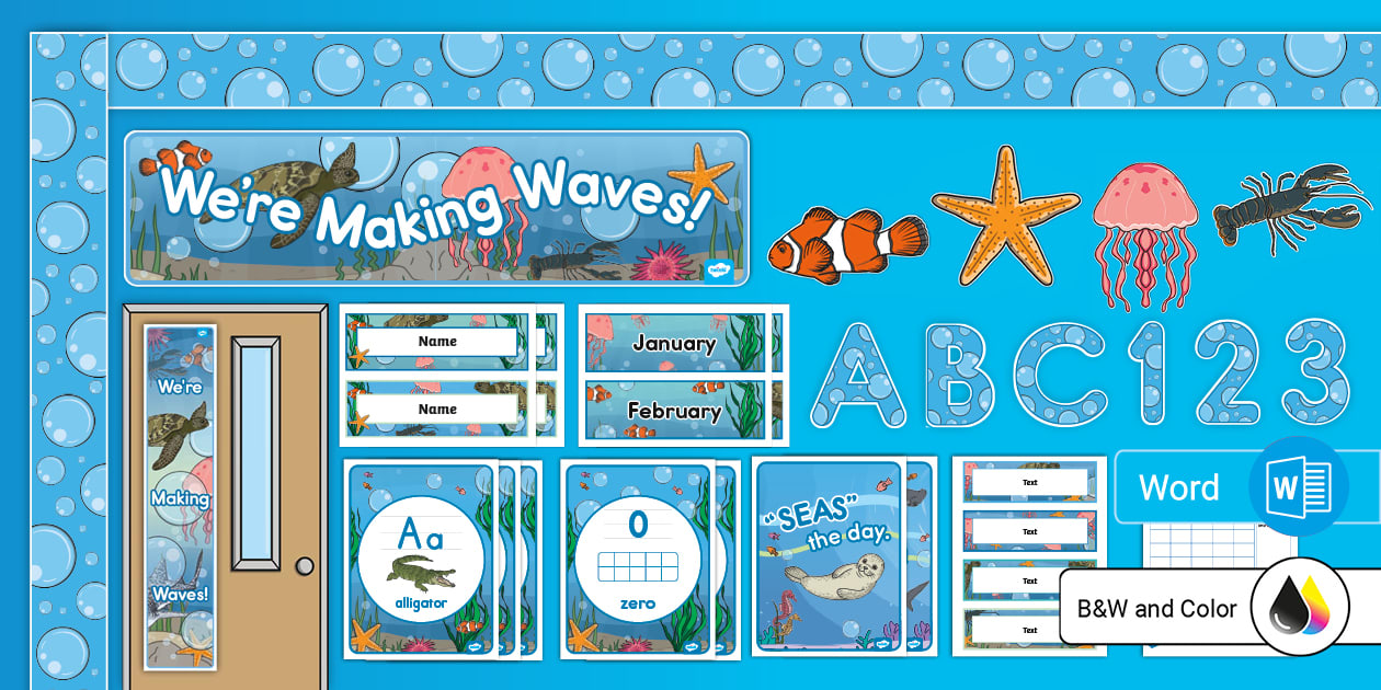 Under the Sea Classroom Decor Pack (teacher made) - Twinkl