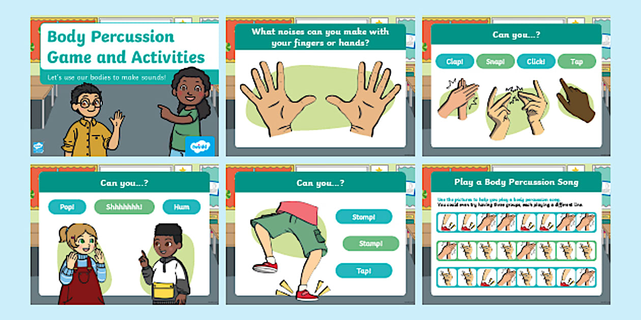 Body Percussion Games and Activities PowerPoint - Twinkl