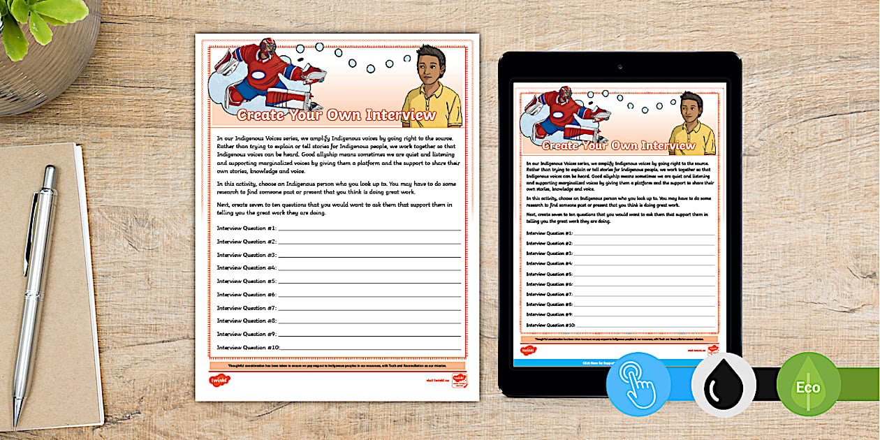 FREE! - Indigenous Voices: Create Your Own Interview