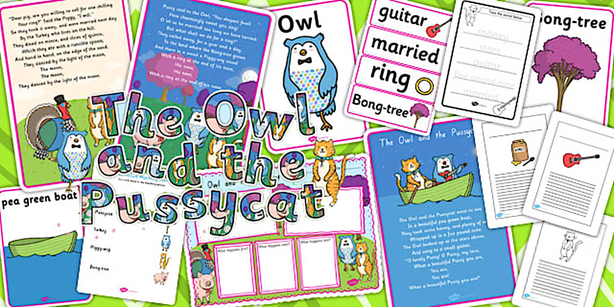 The Owl and the Pussycat Story Sack (teacher made) - Twinkl
