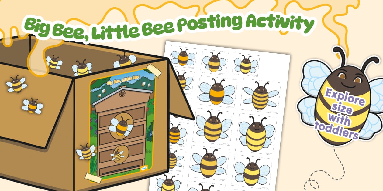 Big Bee, Little Bee Posting Activity | Twinkl