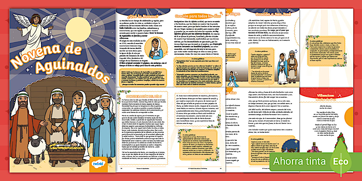 Novena de Aguinaldos para niños de Colombia- Navidad Twinkl