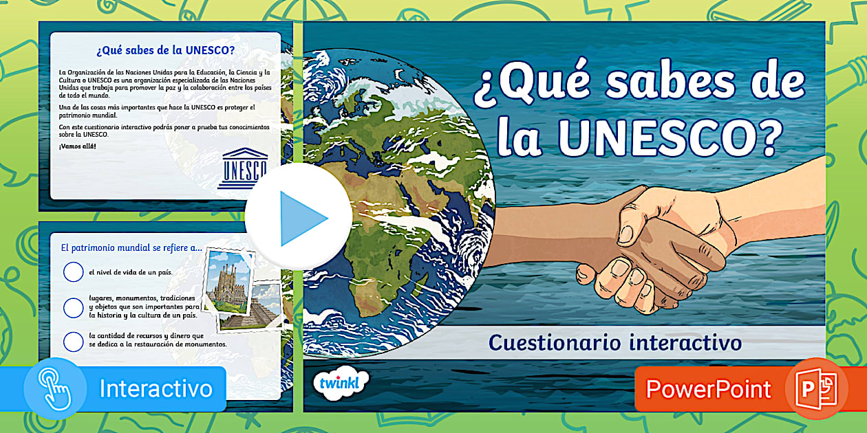Juego interactivo: ¿Qué sabes de la UNESCO? (teacher made)