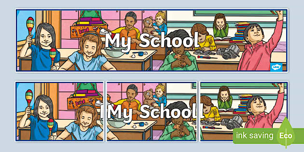 My School Banner (teacher made) - Twinkl