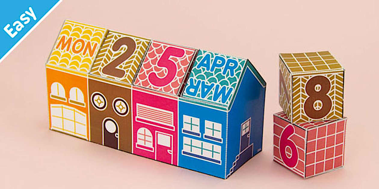 3D House Printable Calendars | Twinkl Crafts (teacher made)