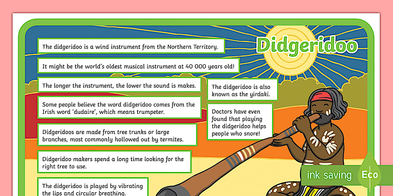 SA Didgeridoo Display Poster (teacher made) - Twinkl