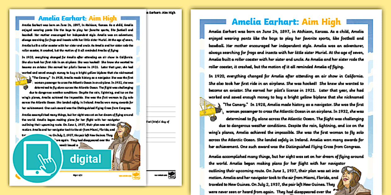Amelia Earhart Questions | Amelia Earhart Day | Twinkl USA