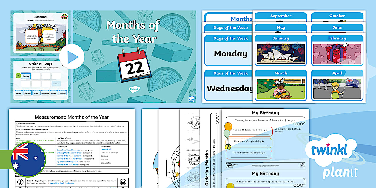 Year 2 Language Related to Dates Lesson 1 - Twinkl