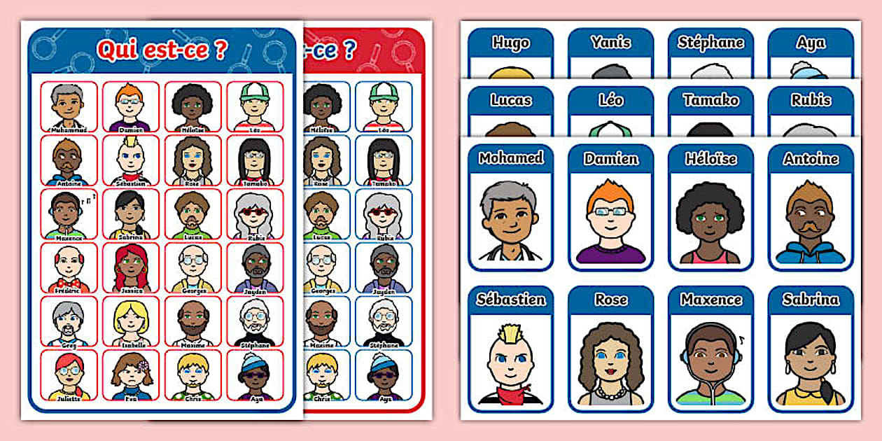 Jeu : Qui est-ce ? (teacher made) - Twinkl