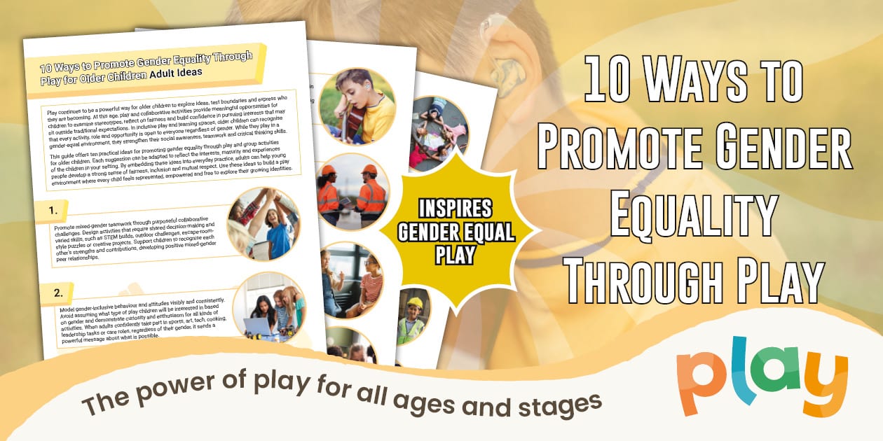 10 Ways to Promote Gender Equality for Older Children Ideas