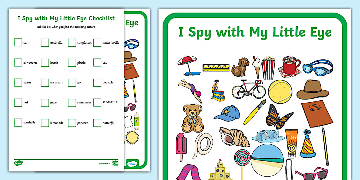 FREE! - Summer Special : I spy with my little eye! - Twinkl