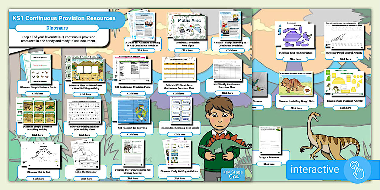 KS1 Continuous Provision Dinosaurs Resources | Twinkl