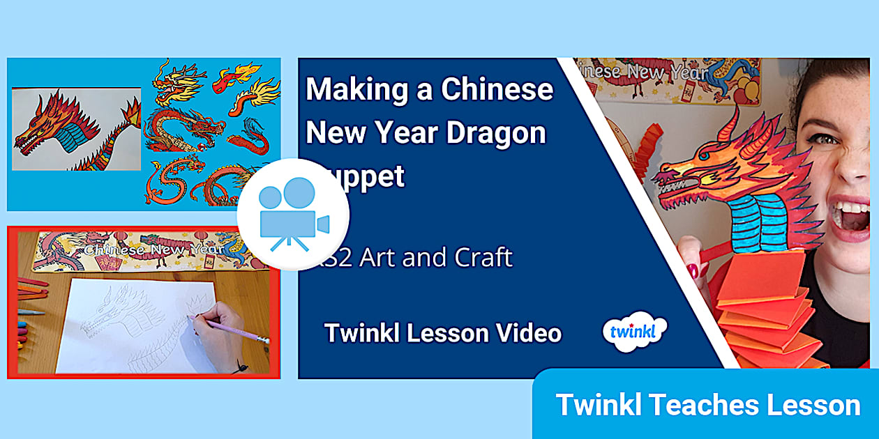KS2 (Ages 7-11) Art: Making a Chinese Dragon Puppet Video
