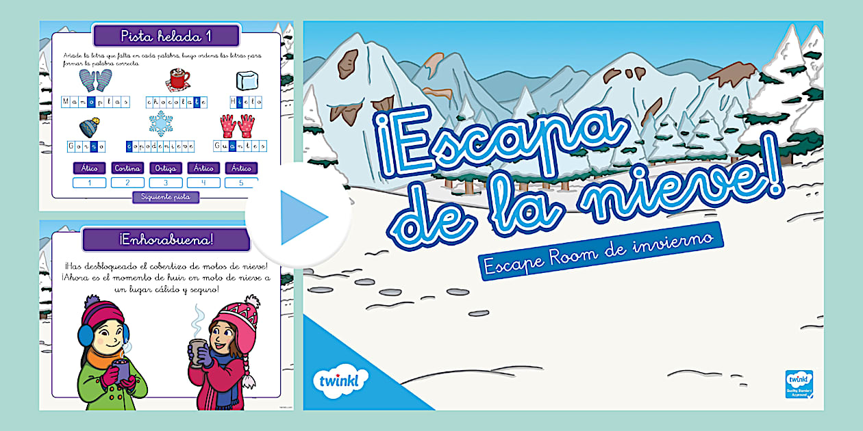Escape Room: ¡Escapa de la nieve! (teacher made) - Twinkl