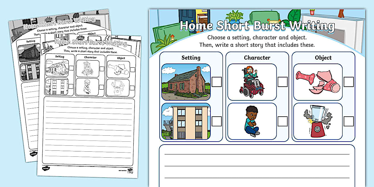 Home Short Burst Writing Template