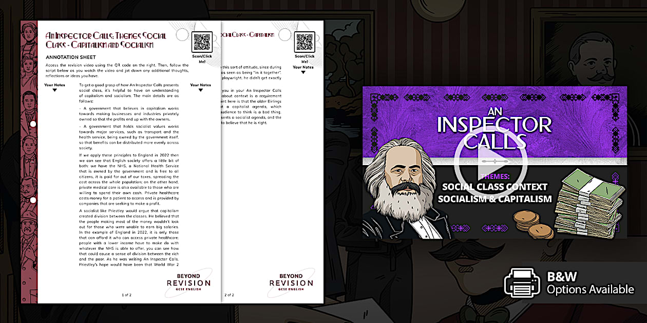Themes: Social Class - Capitalism and Socialism | An Inspector Calls
