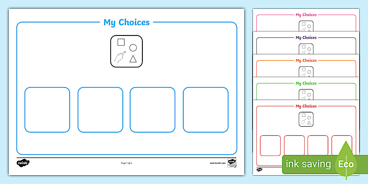 Editable Choice Board (teacher made) - Twinkl