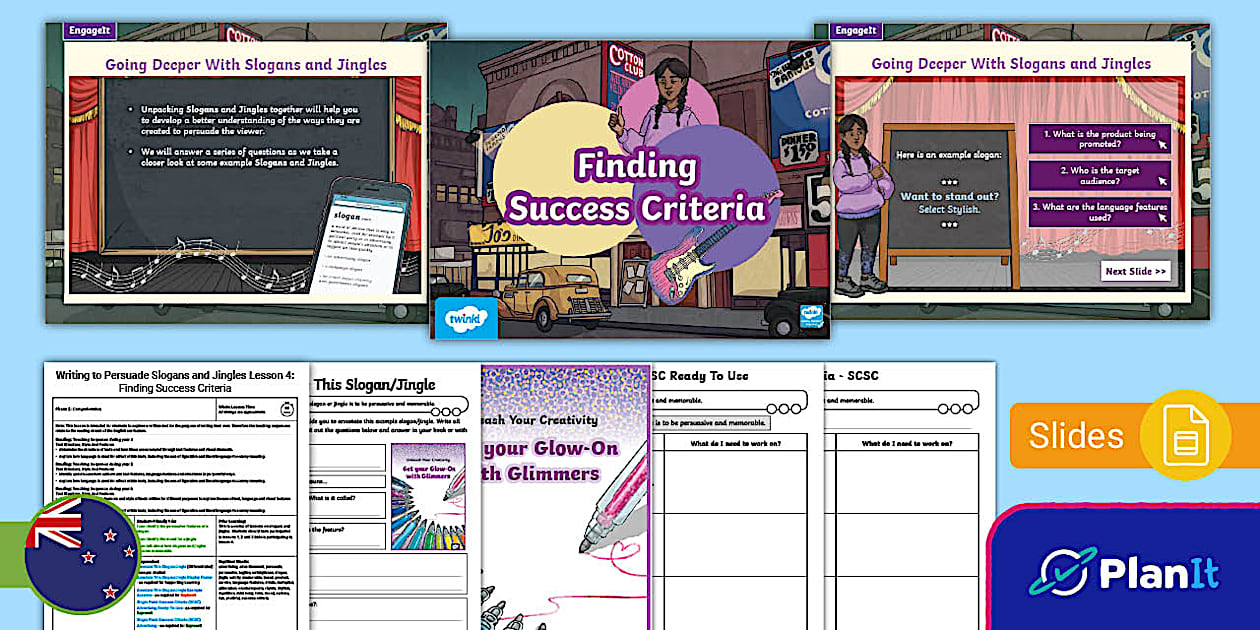 Phase 2 Slogans and Jingles Lesson4:Finding Success Criteria