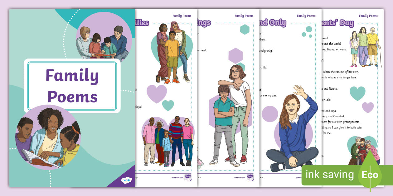 Family Poems Booklet (teacher made) - Twinkl