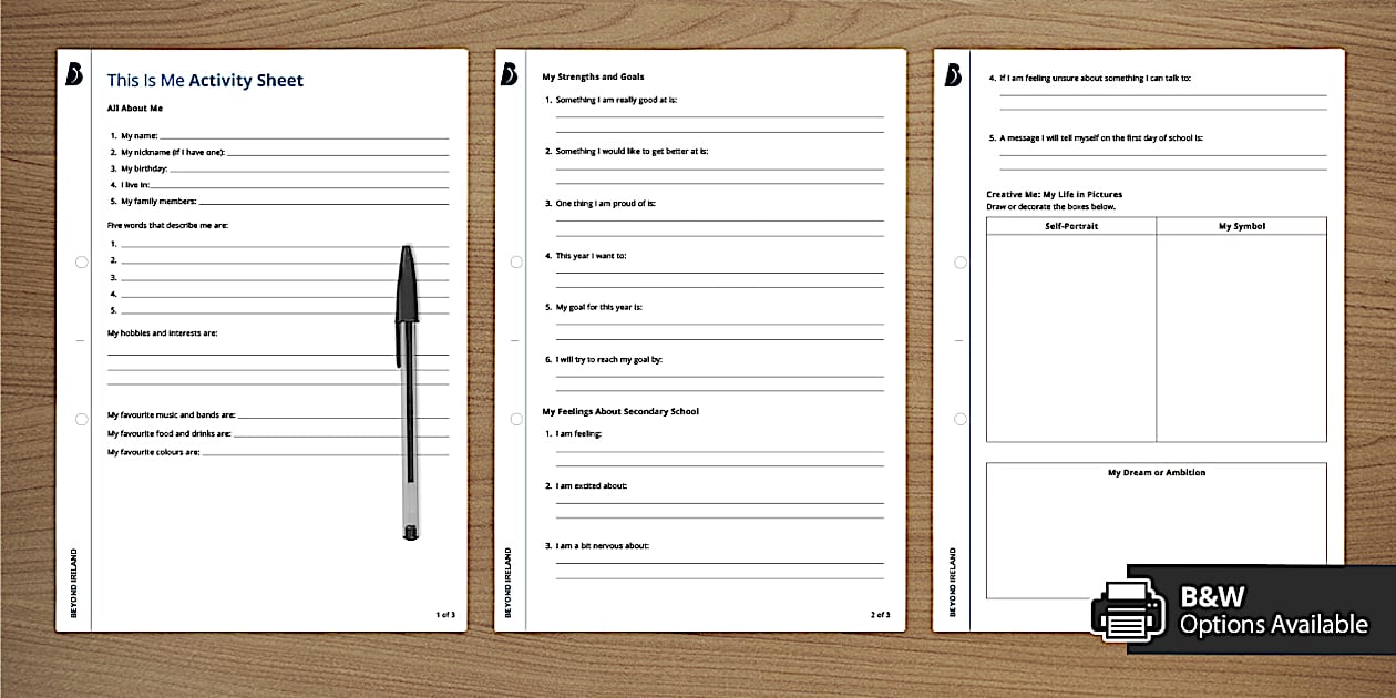 This Is Me Worksheet (teacher made) - Twinkl