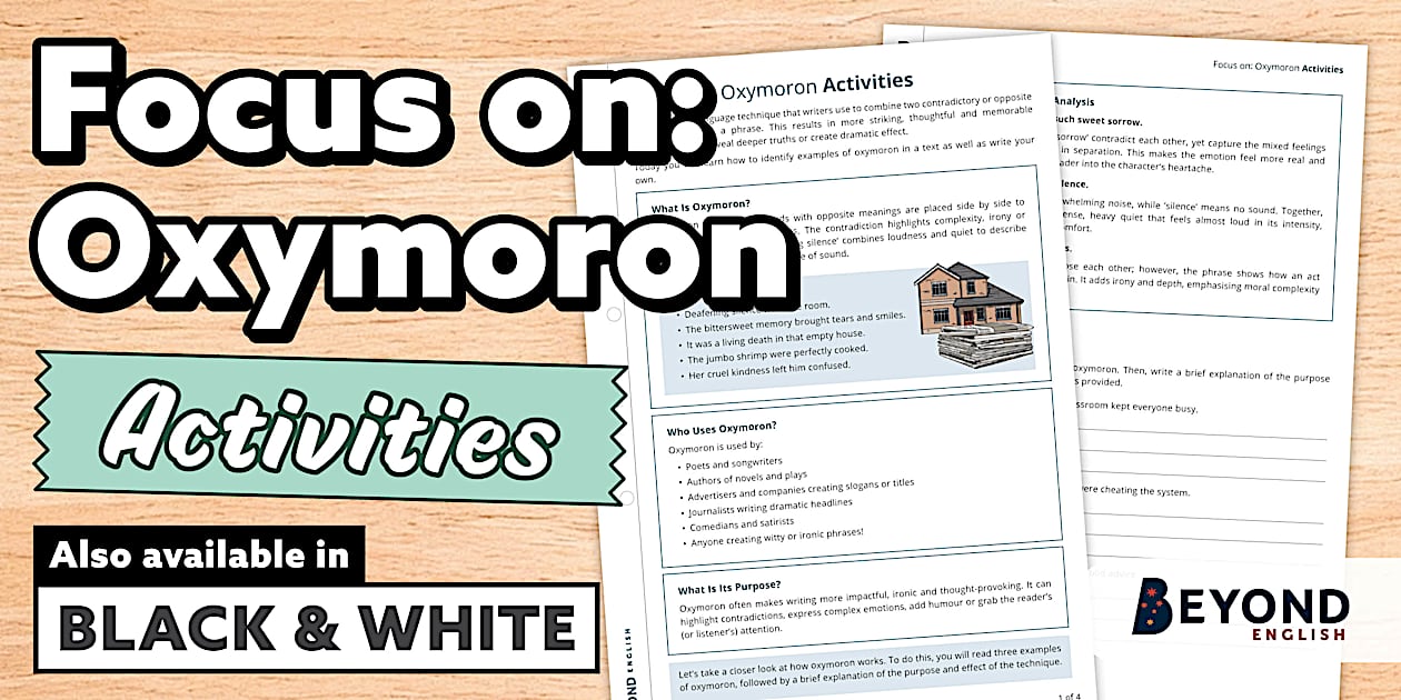 Focus on: Oxymoron (Activities)