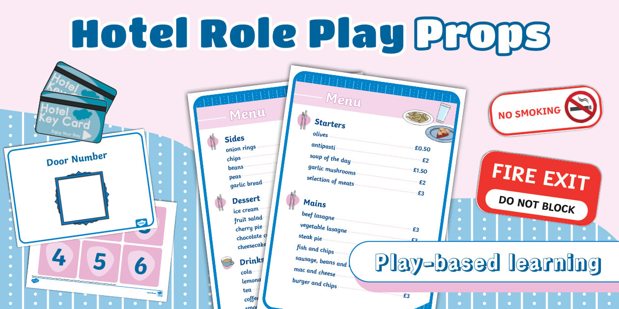 Hotel Role Play Props