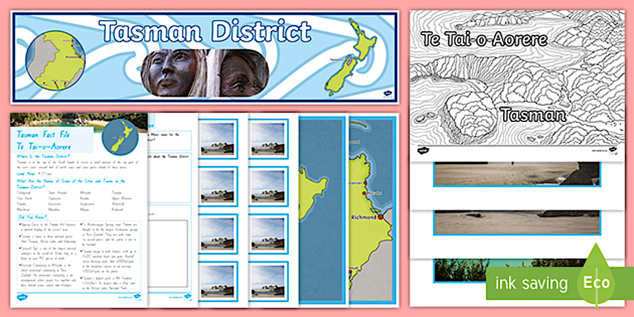 Regions of New Zealand - Tasman - Twinkl