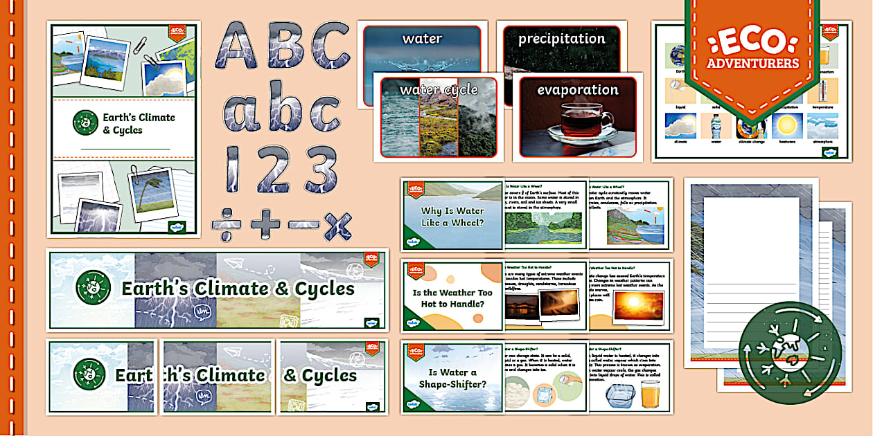 Year 3 Earth's Climate & Cycles Display Pack (teacher made)