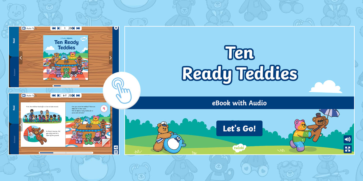 Ten Ready Teddies eBook with Audio (l'enseignant a fait)