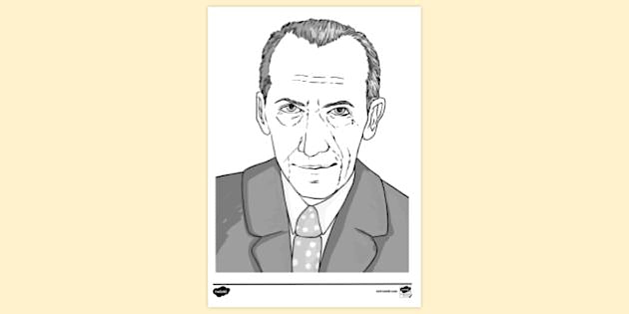 Piet Mondrian Colouring Sheet | Colouring Sheets - Twinkl
