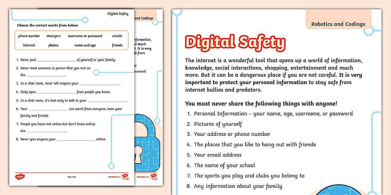 Grade 3 - Digital Concepts - Digital Safety - Privacy