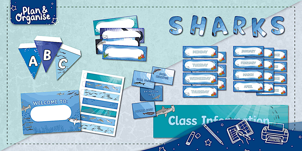 Sharks | Classroom Display Pack - Twinkl