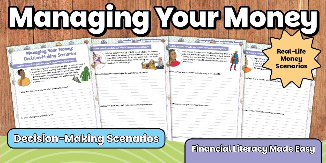 Money Decision Scenarios for Grades 4-5
