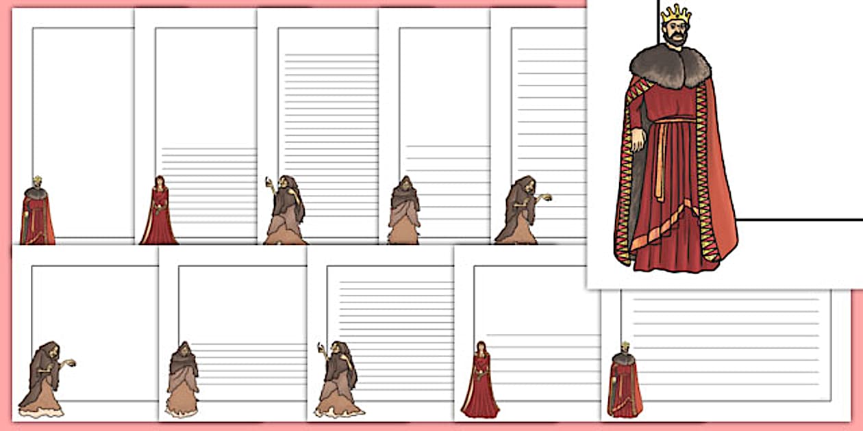 Macbeth Page Borders - Writing Frames - KS2 (teacher made)