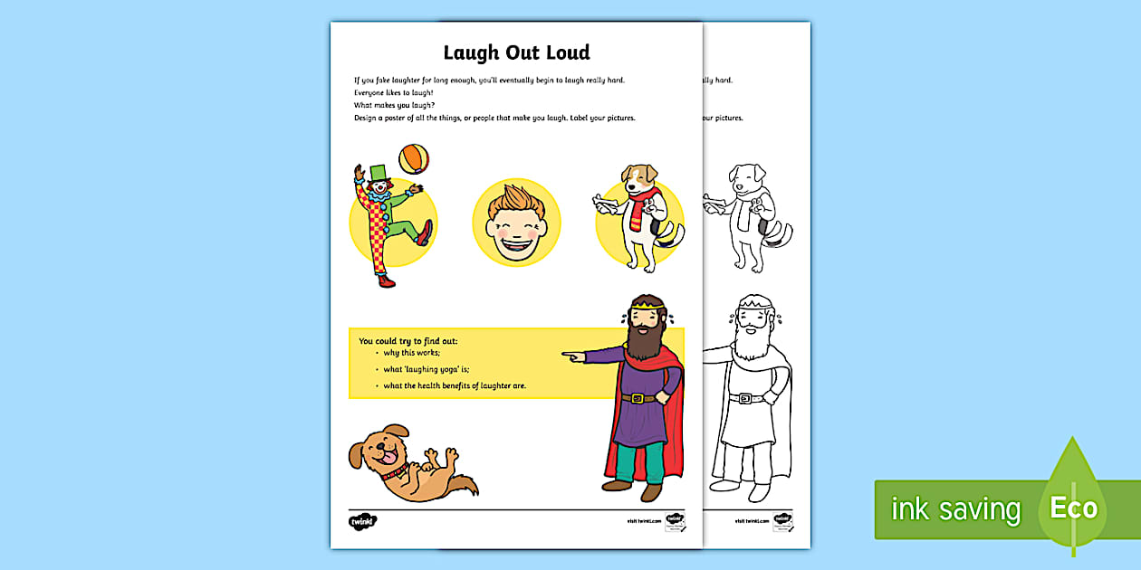 Laugh Out Loud Worksheet / Worksheet (Teacher-Made) - Twinkl