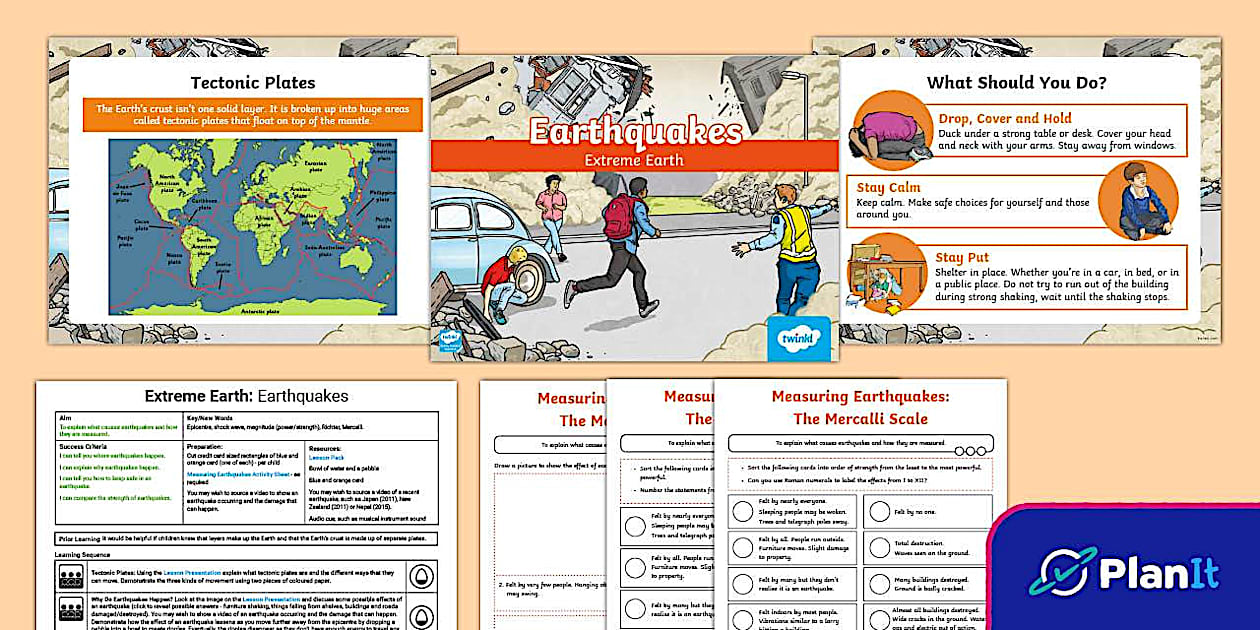 Lesson Plan on Earthquake Intensity and Magnitude | Year Six