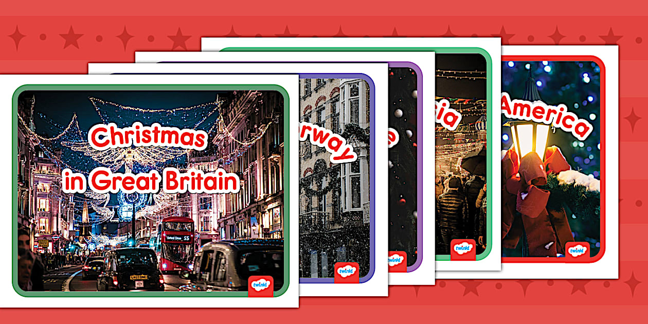 Christmas Around the World Photo Display Posters - Twinkl