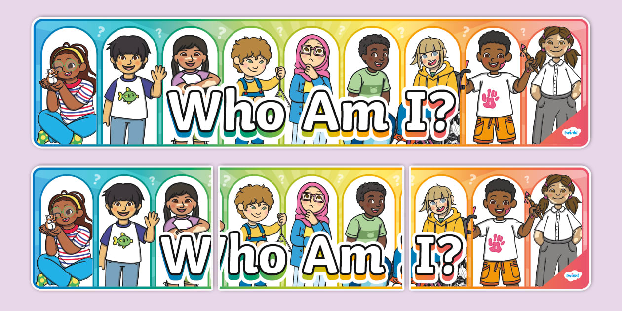 Who Am I Display Banner (teacher made) - Twinkl