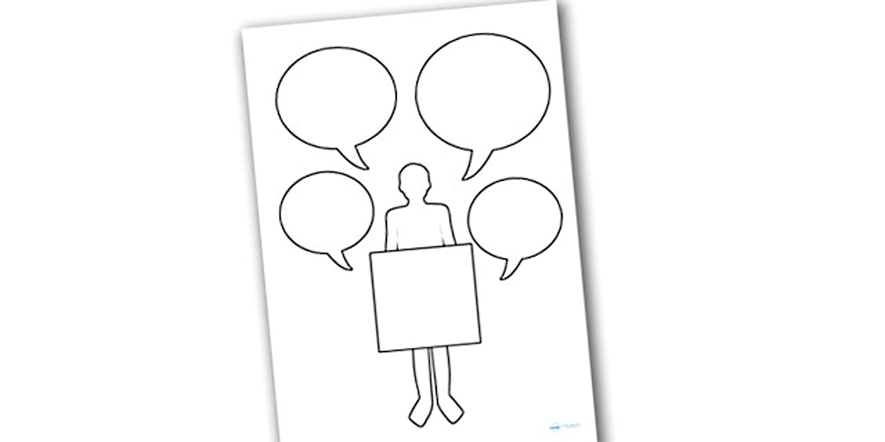 Blank Role on the Wall Worksheets (teacher made) - Twinkl