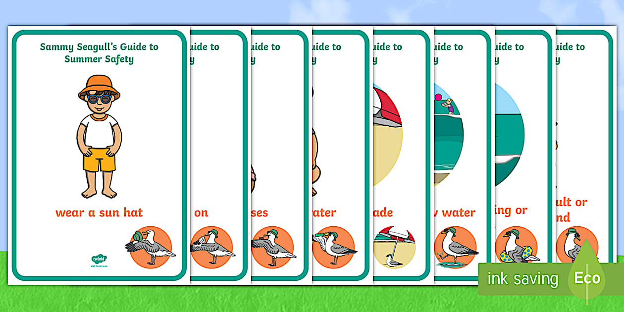 Sammy Seagull's Summer Safety Display Posters (Teacher-Made)