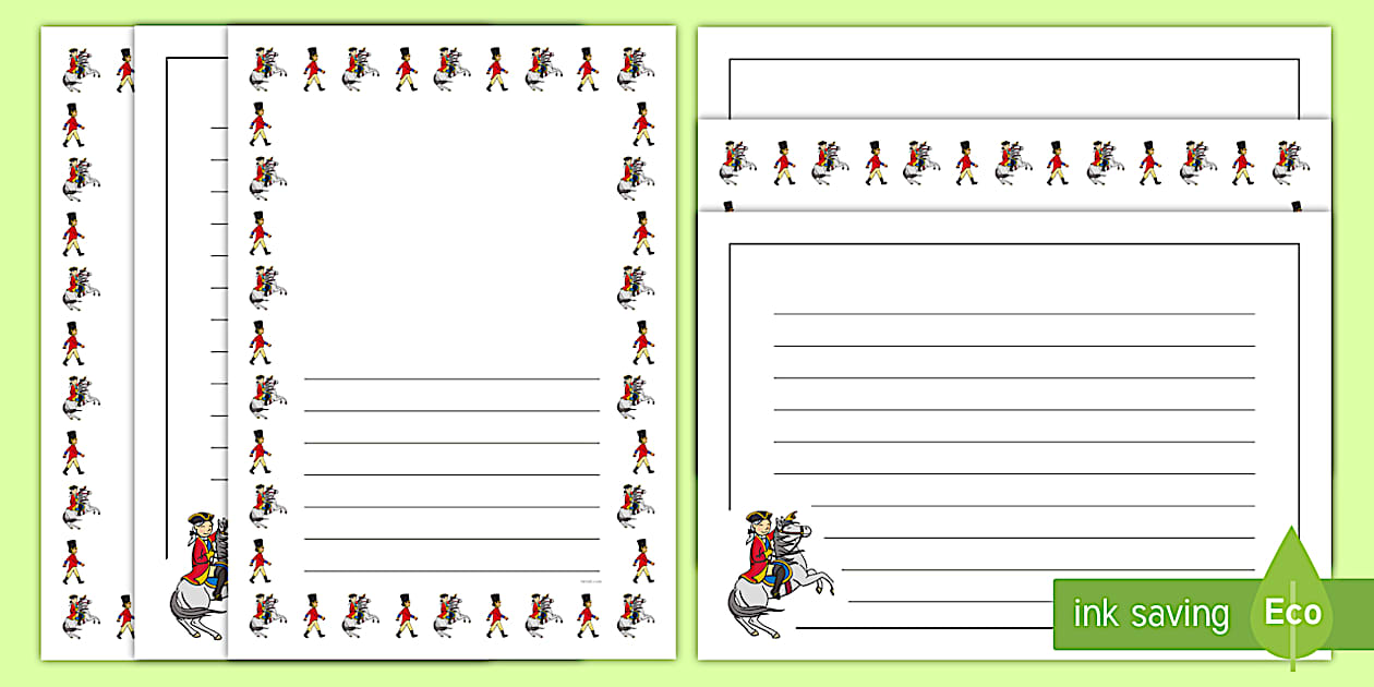 The Grand Old Duke of York Page Borders