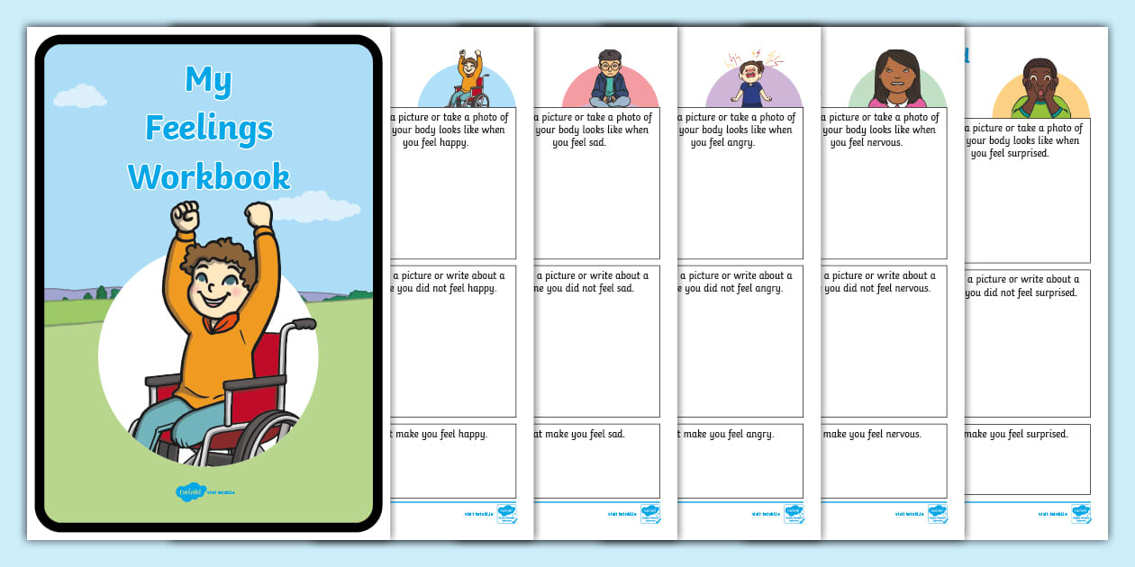 My Emotions Booklet Activity | 1st/2nd Class (teacher made)