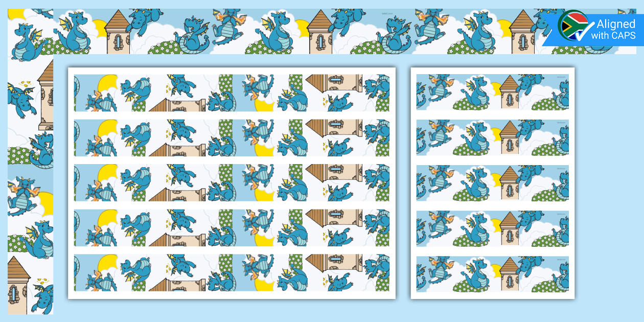 Dragon Themed Display Borders Twinkl Display (teacher made)